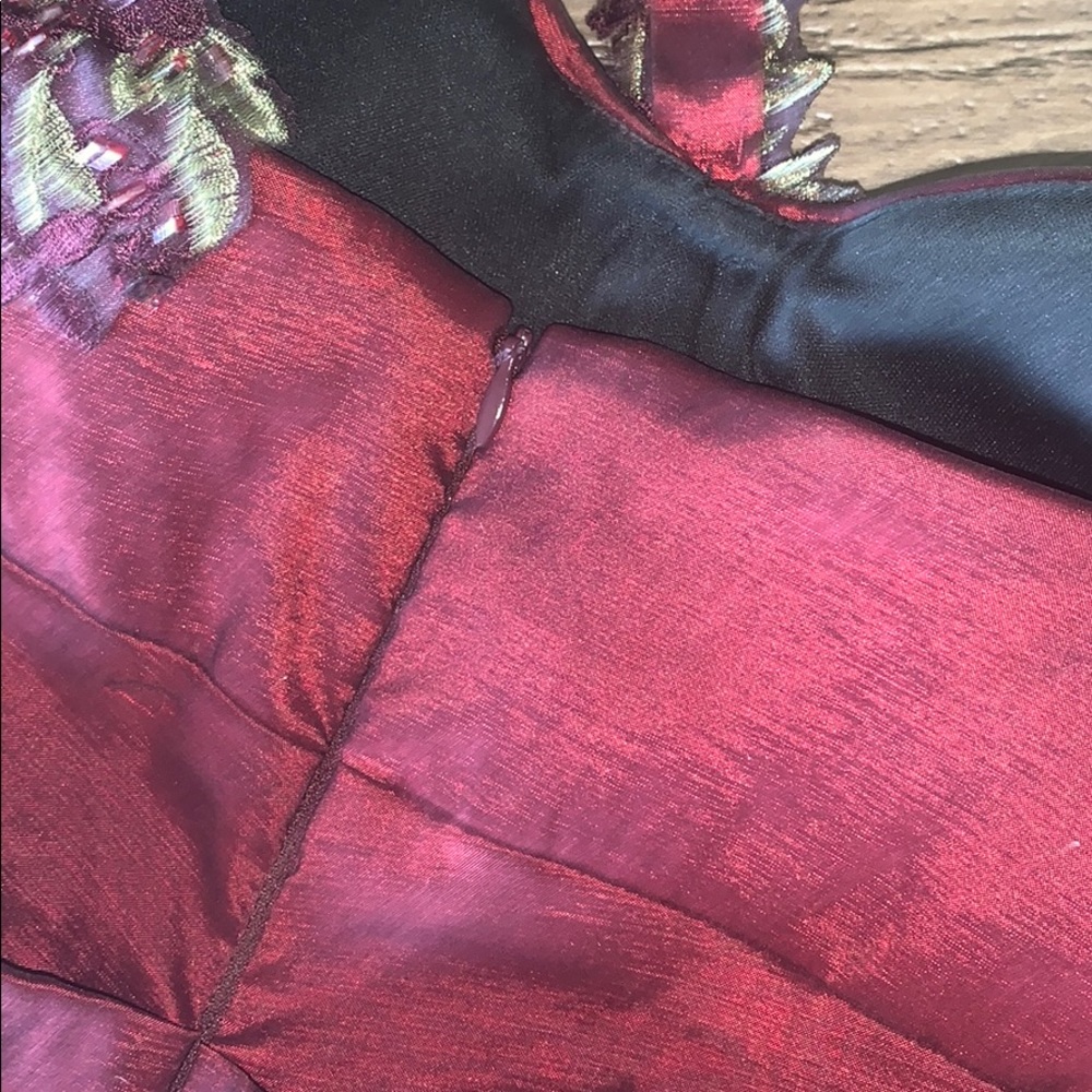 Burgundy Mermaid Dress - Gem